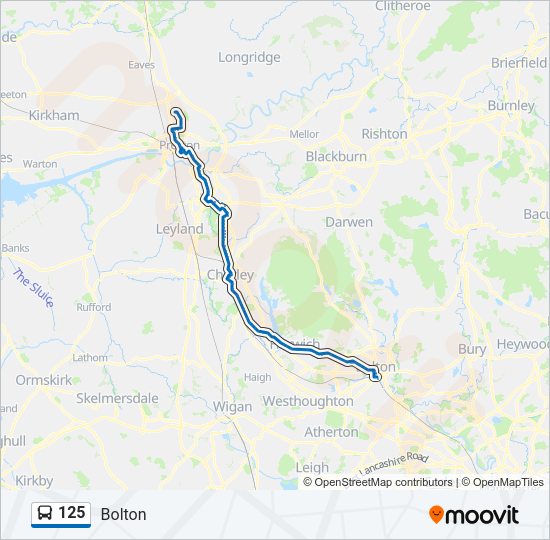 125 Route: Schedules, Stops & Maps - Bolton (Updated)
