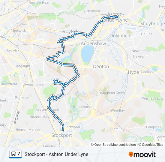 7 Route: Schedules, Stops & Maps - Stockport (Updated)
