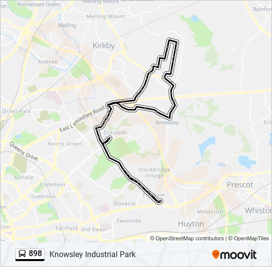 898 Route: Schedules, Stops & Maps - Knowsley Industrial Park (Updated)