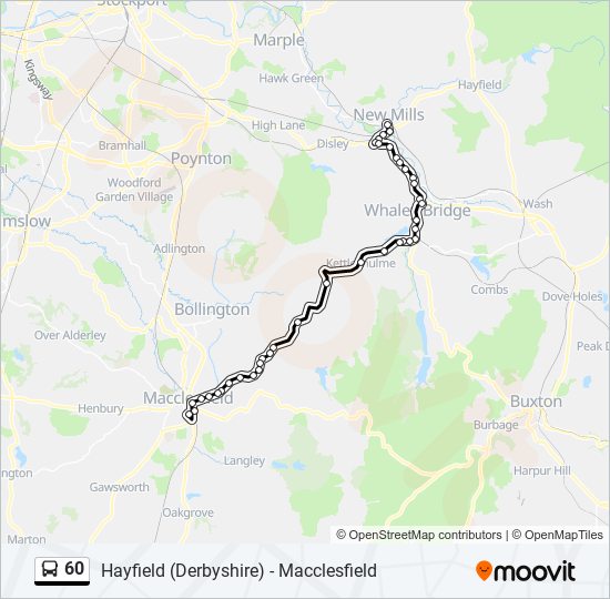 60 Route: Schedules, Stops & Maps - New Mills (Updated)