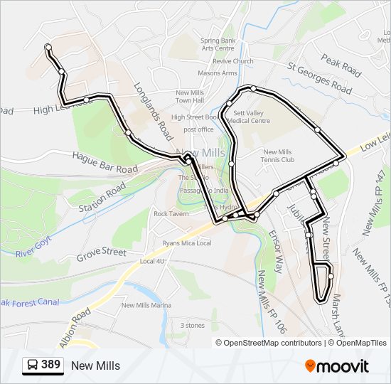 389 Route: Schedules, Stops & Maps - Bus Station (Stop 1) (Updated)
