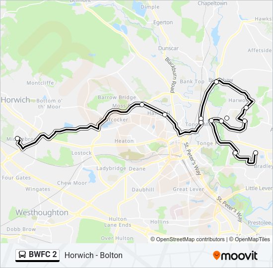 bwfc 2 Route: Schedules, Stops & Maps - Toughsheet Community Stadium ...