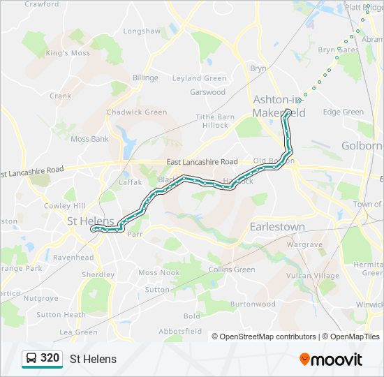 320 Route: Schedules, Stops & Maps - St Helens (Updated)