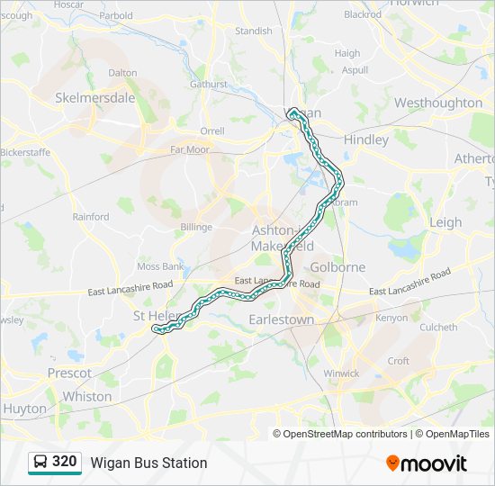 320 Route: Schedules, Stops & Maps - Wigan Bus Station (Updated)