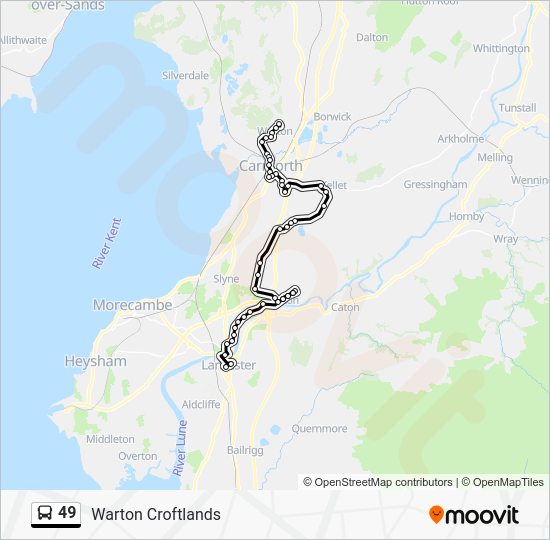 49 Route: Schedules, Stops & Maps - Warton Croftlands (Updated)