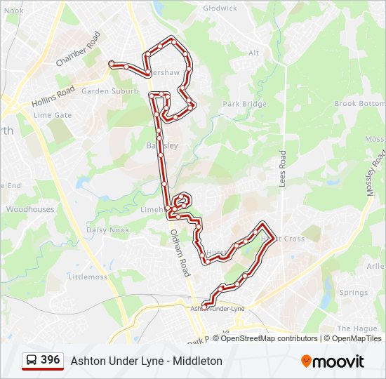 396 Route: Schedules, Stops & Maps - Copster Hill (Updated)