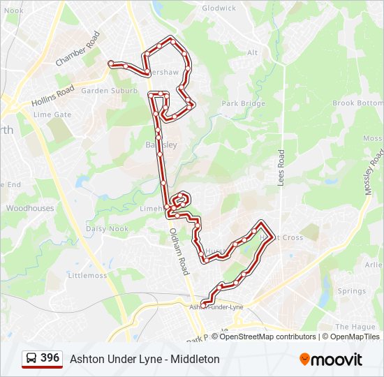 396 Route: Schedules, Stops & Maps - Copster Hill (Updated)