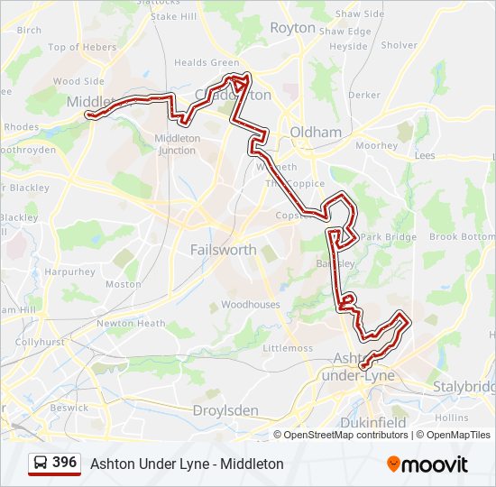 396 Route: Schedules, Stops & Maps - Middleton (Updated)