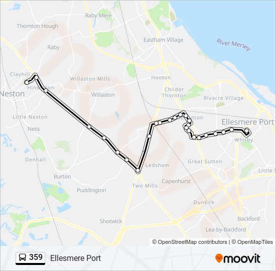 359 Route: Schedules, Stops & Maps - Ellesmere Port (Updated)