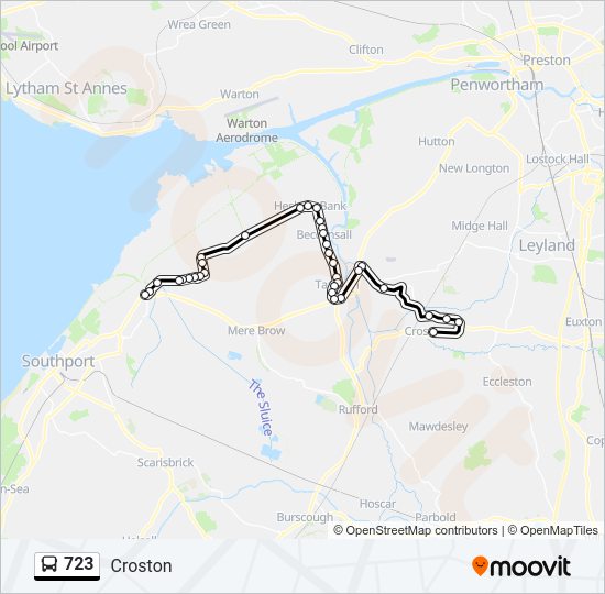 723 Route: Schedules, Stops & Maps - Croston (Updated)