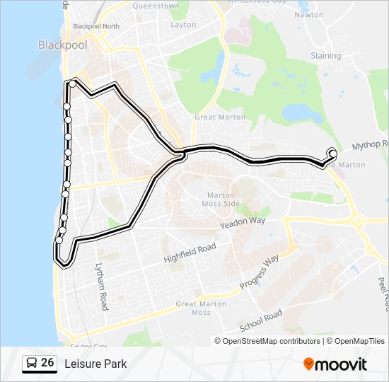26 Route: Schedules, Stops & Maps - Leisure Park (Updated)