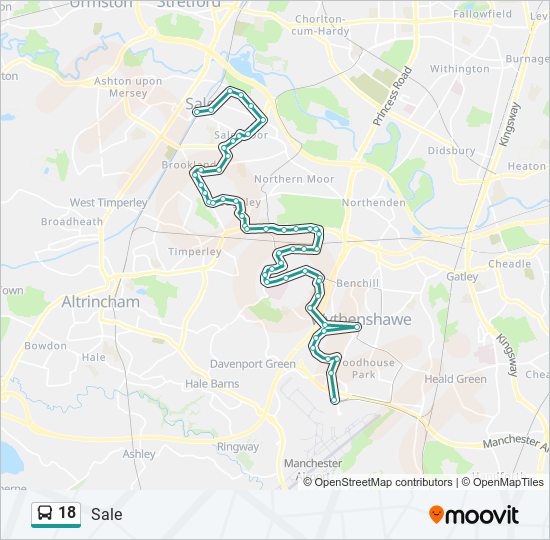 18 Route: Schedules, Stops & Maps - Sale (Updated)