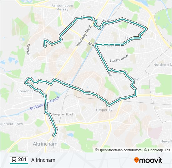281 Route: Schedules, Stops & Maps - Altrincham (Updated)