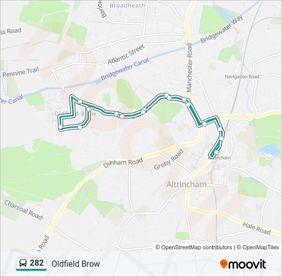 282 Route: Schedules, Stops & Maps - Oldfield Brow (Updated)