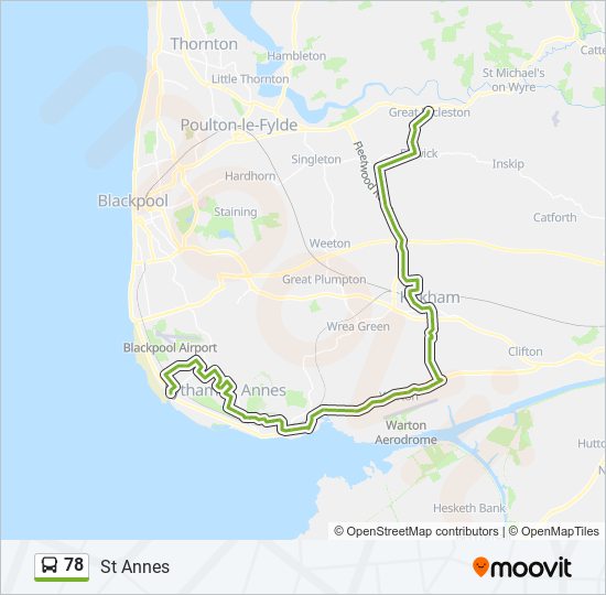 78 Route: Schedules, Stops & Maps - St Annes (Updated)