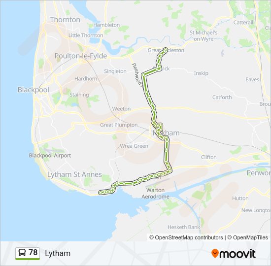 78 Route: Schedules, Stops & Maps - Lytham (Updated)