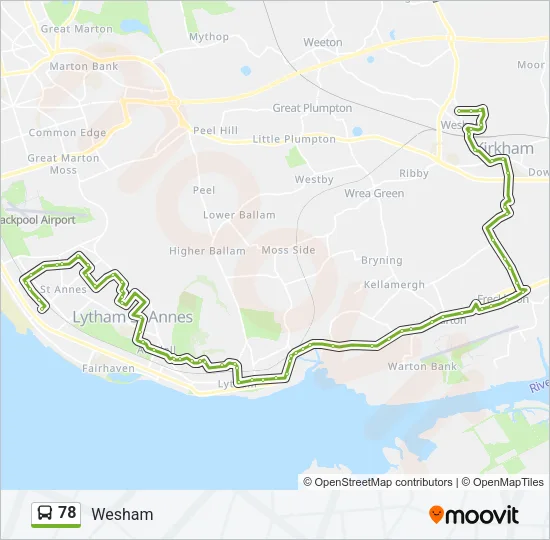 78 Route: Schedules, Stops & Maps - Wesham (Updated)