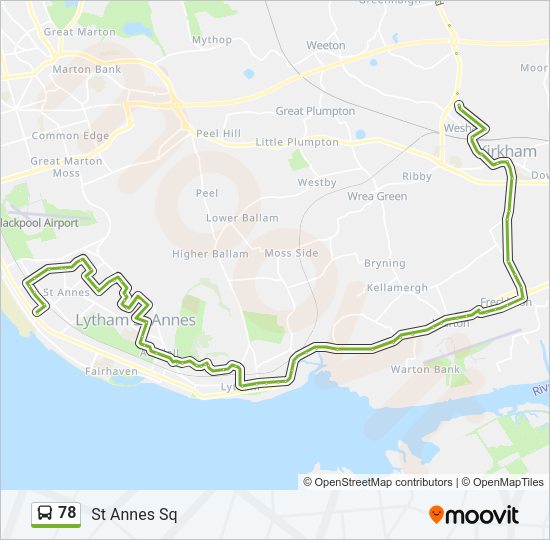 78 Route: Schedules, Stops & Maps - St Annes Sq (Updated)