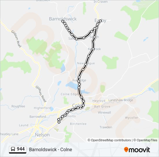 944 Route: Schedules, Stops & Maps - Barnoldswick (Updated)