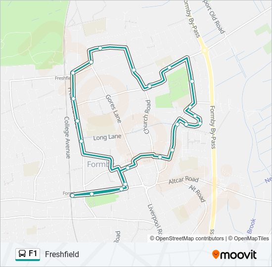 f1 Route: Schedules, Stops & Maps - Freshfield (Updated)