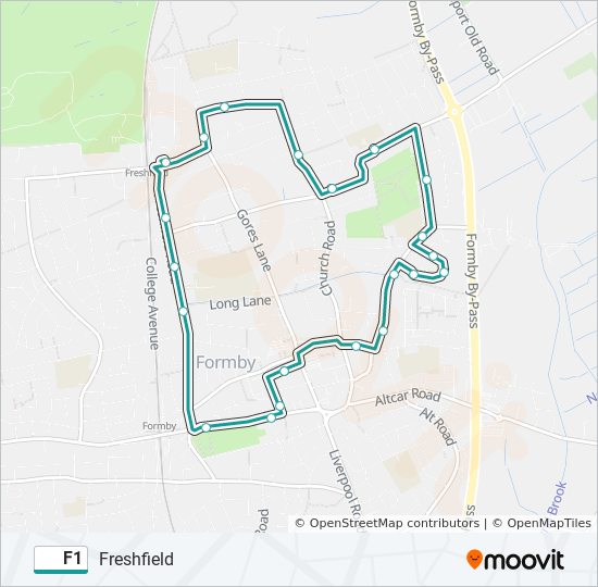f1 Route: Schedules, Stops & Maps - Freshfield (Updated)