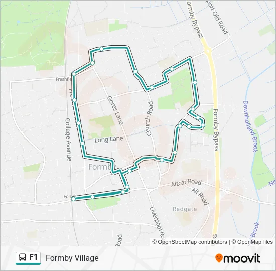 F1 Route: Schedules, Stops & Maps - Formby Village (Updated)