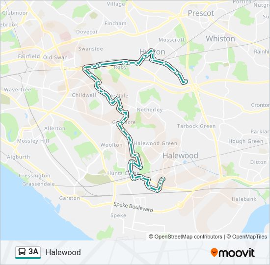 3a Route: Schedules, Stops & Maps - Halewood (Updated)