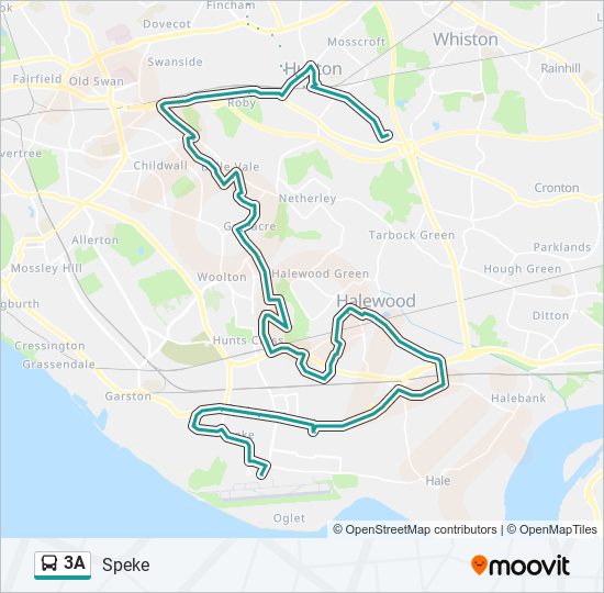 3a Route: Schedules, Stops & Maps - Speke (Updated)