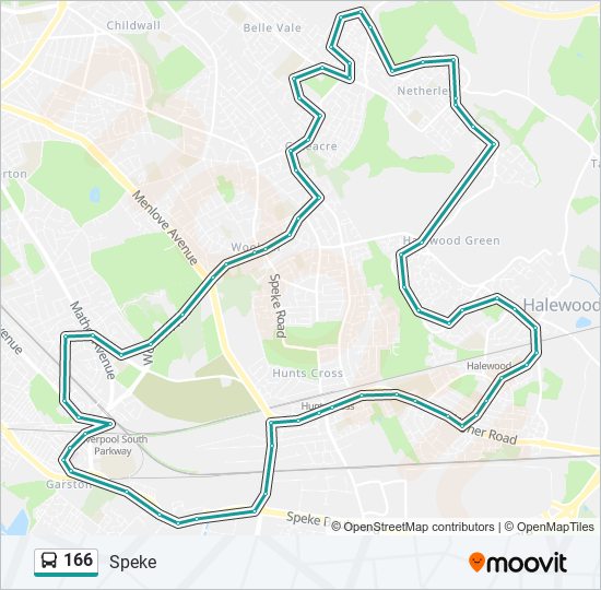 166 Route: Schedules, Stops & Maps - Speke (Updated)