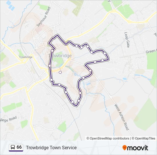 66 Route: Schedules, Stops & Maps - Trowbridge (Updated)