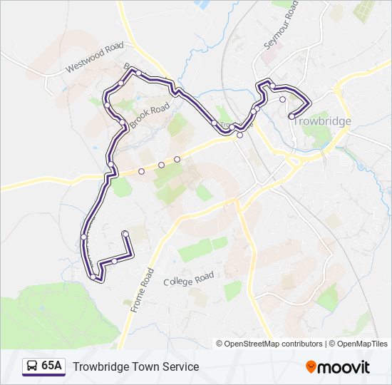 65a Route: Schedules, Stops & Maps - Trowbridge (Updated)