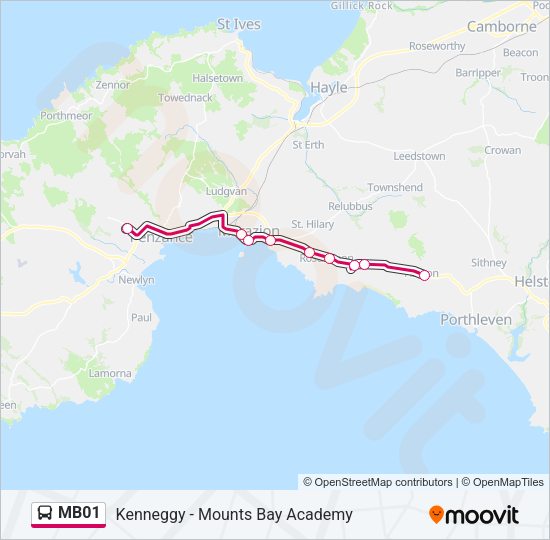 MB01 Route: Schedules, Stops & Maps - Ashton (Updated)