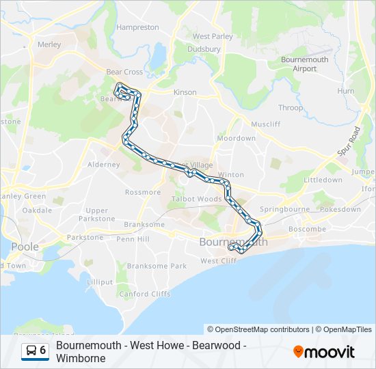 6 Route: Schedules, Stops & Maps - Bearwood (Updated)