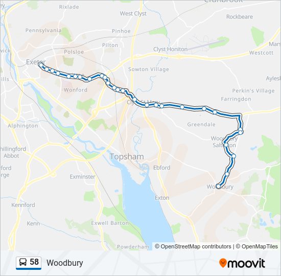 58 Route: Schedules, Stops & Maps - Woodbury (Updated)