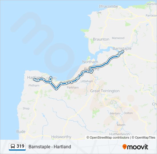 319 Route: Schedules, Stops & Maps - Hartland (Updated)