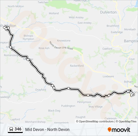 346 Route: Schedules, Stops & Maps - Tiverton (Updated)