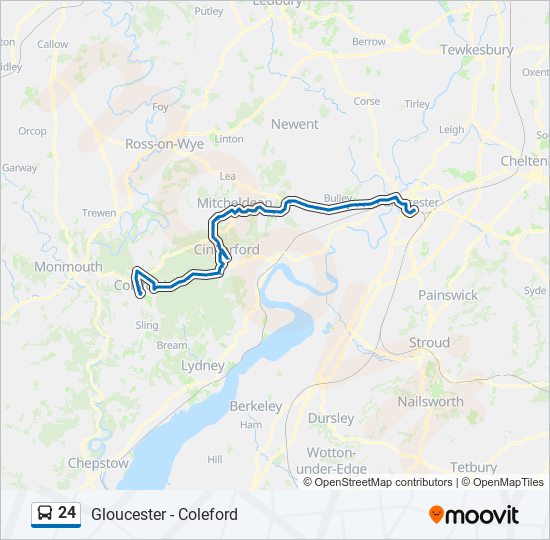 24 Route: Schedules, Stops & Maps - Gloucester (Updated)