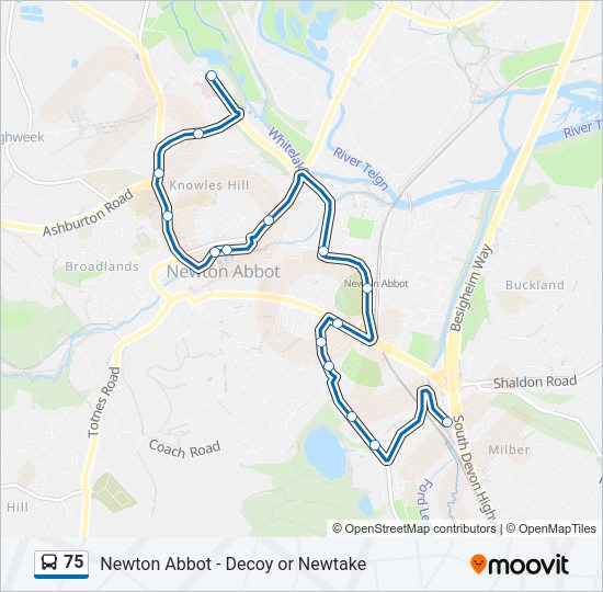 75 Route: Schedules, Stops & Maps - Milber (Updated)