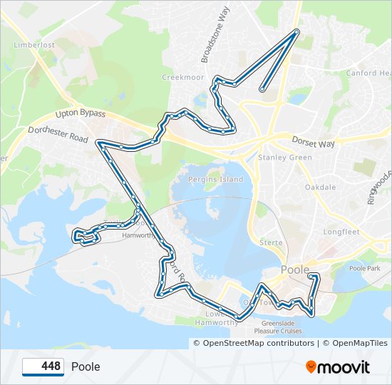 448 Route: Schedules, Stops & Maps - Poole (Updated)