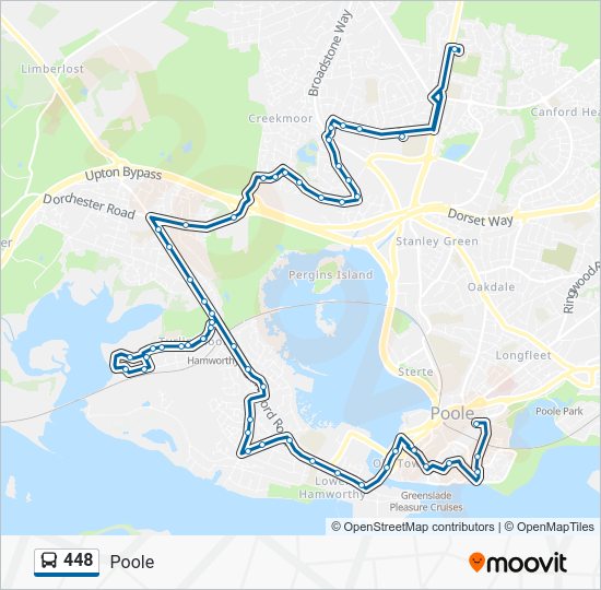 448 Route: Schedules, Stops & Maps - Poole Grammar Sch (Updated)