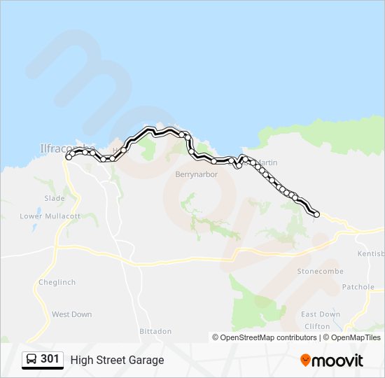 301 Route: Schedules, Stops & Maps - High Street Garage (Updated)