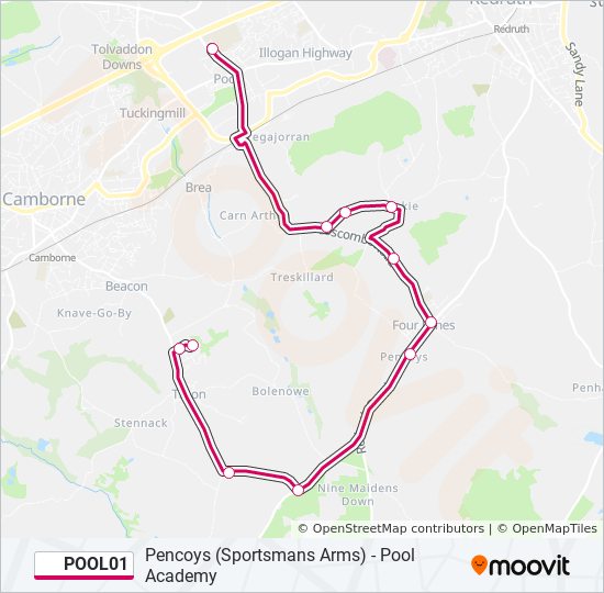 pool01 Route: Schedules, Stops & Maps - Troon (Updated)