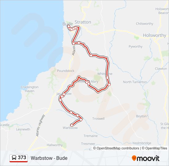 373 Route: Schedules, Stops & Maps - Bude (Updated)