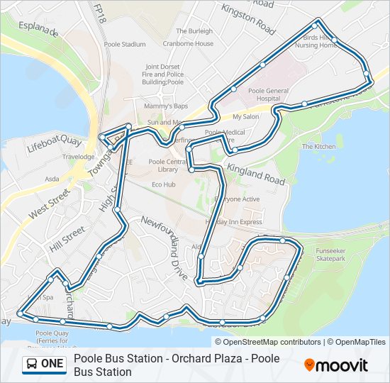 one Route: Schedules, Stops & Maps - Poole (Updated)