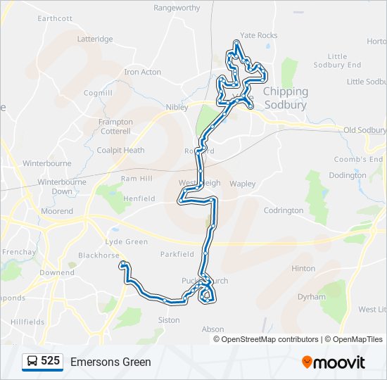 525 Route: Schedules, Stops & Maps - Emersons Green (Updated)