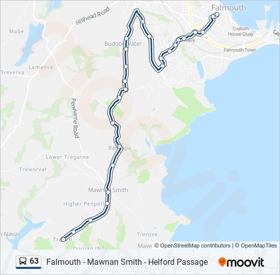 63 Route: Schedules, Stops & Maps - Falmouth (Updated)