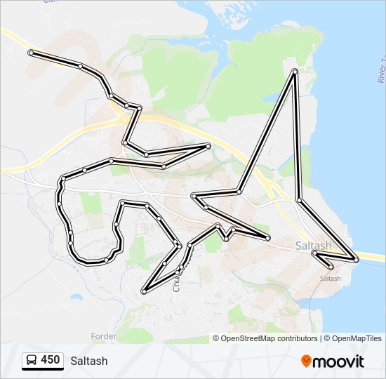 450 Route: Schedules, Stops & Maps - Saltash (Updated)