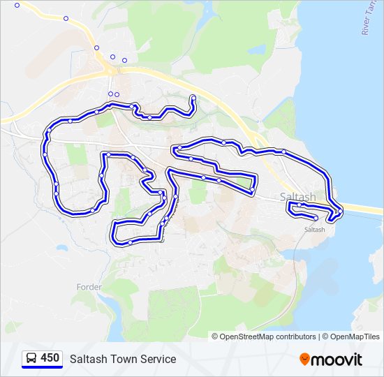 450 Route: Schedules, Stops & Maps - Saltash (Updated)