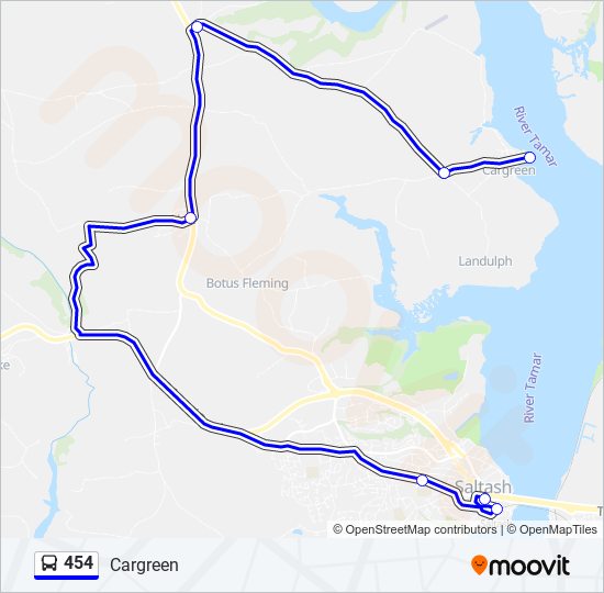 454 Route: Schedules, Stops & Maps - Cargreen (Updated)