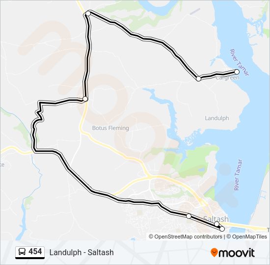 454 Route: Schedules, Stops & Maps - Cargreen (Updated)